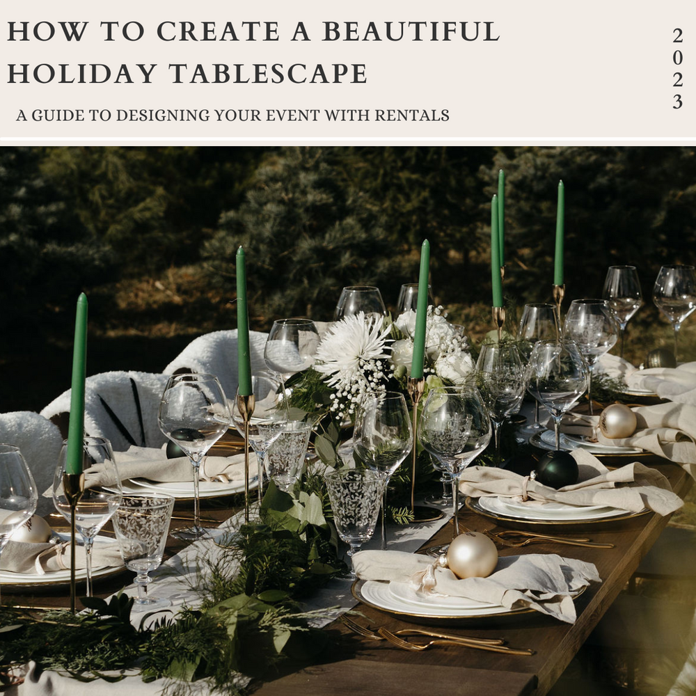 How to Create a Holiday Tablescape – Sparrow Lane Event Rentals