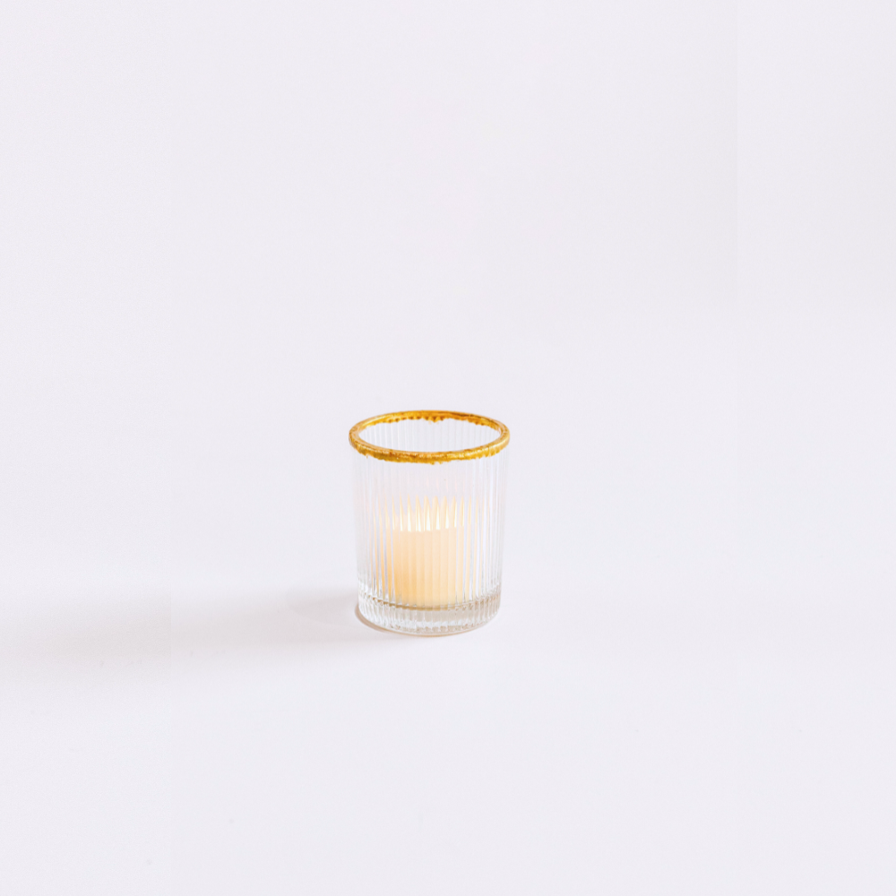 Gold Rim Votive – Sparrow Lane Event Rentals