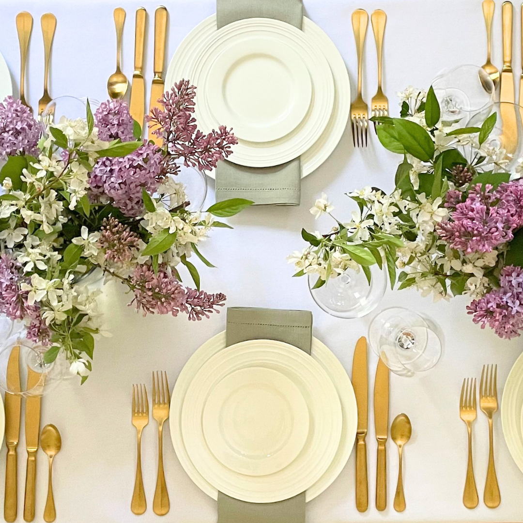 Baguette Matte Gold Flatware – Sparrow Lane Event Rentals