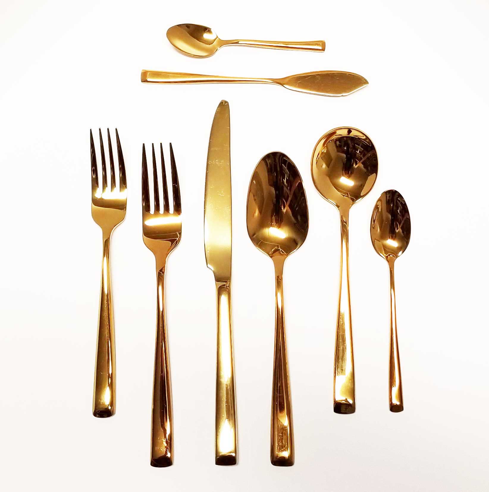 Forged Gold Flatware – Sparrow Lane Event Rentals